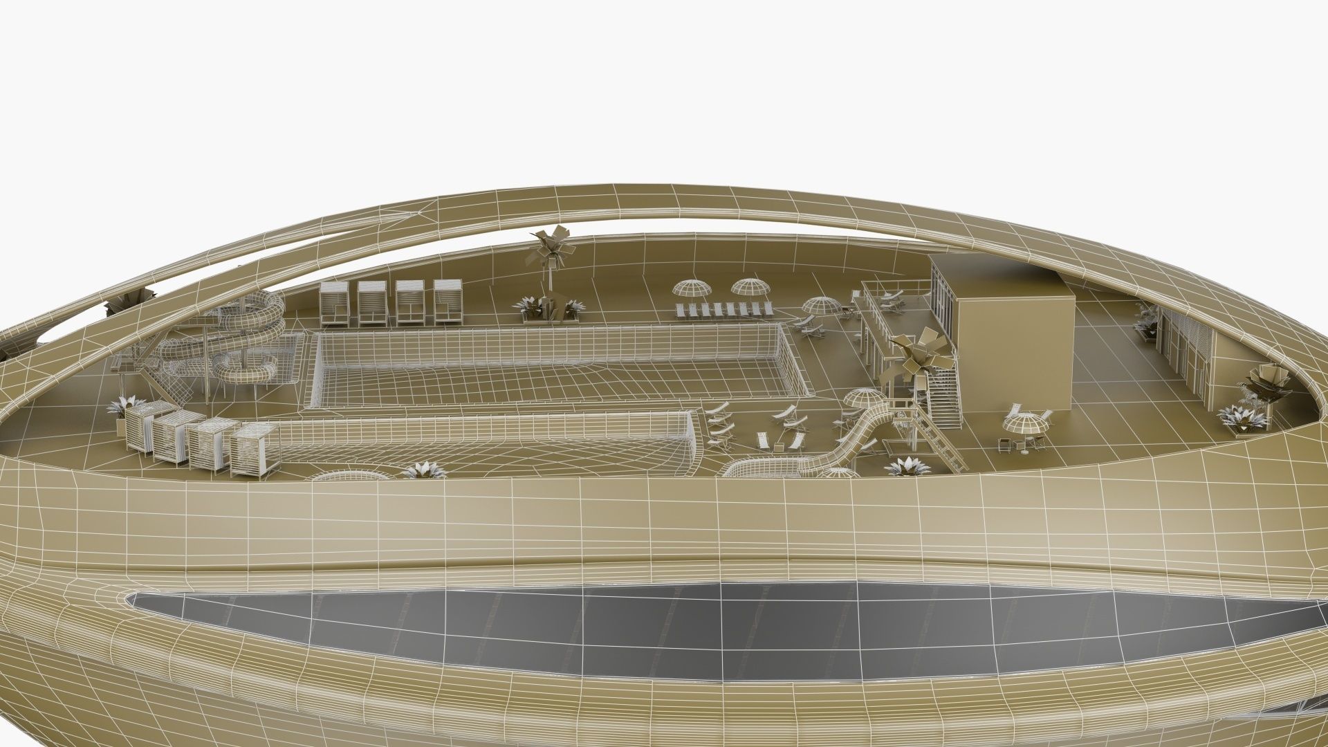 Futuristic Airship Concept 3D model | CGTrader