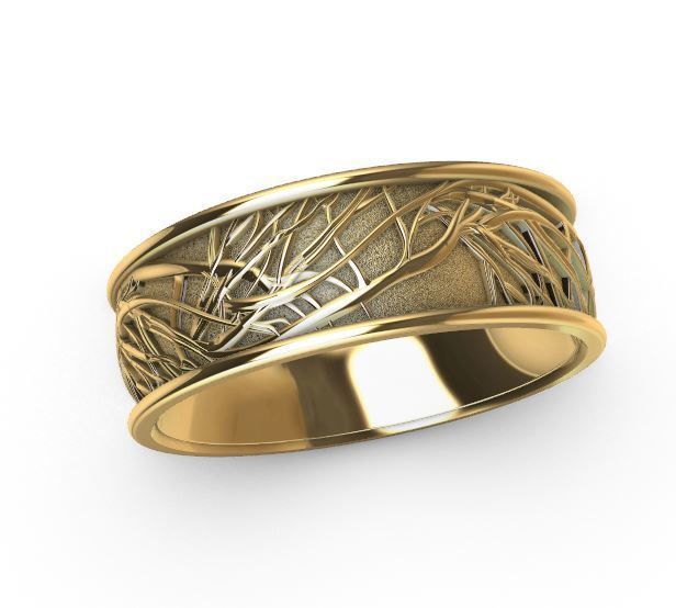 Tree of Life Engagement Ring 3D model 3D printable | CGTrader
