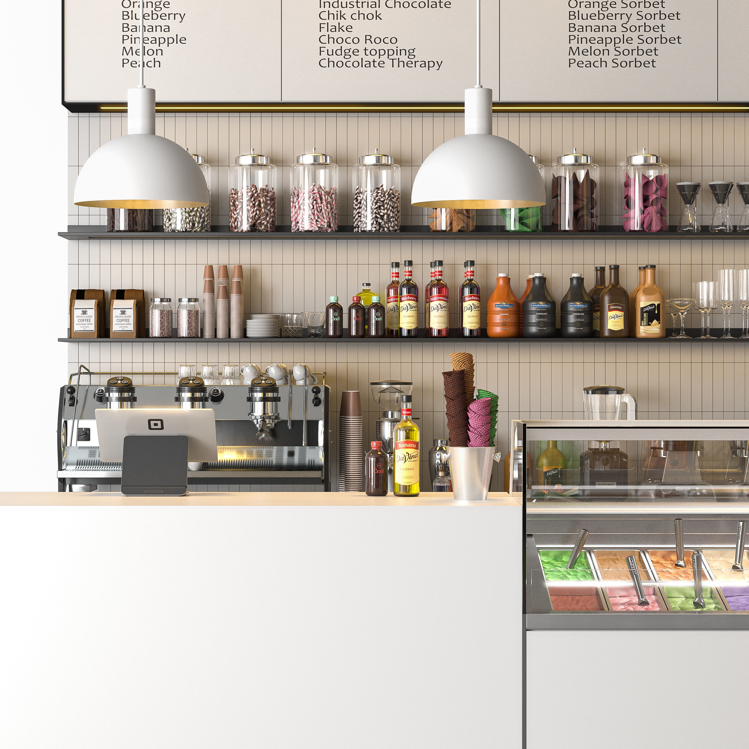 Ice Cream Shop 3D model | CGTrader