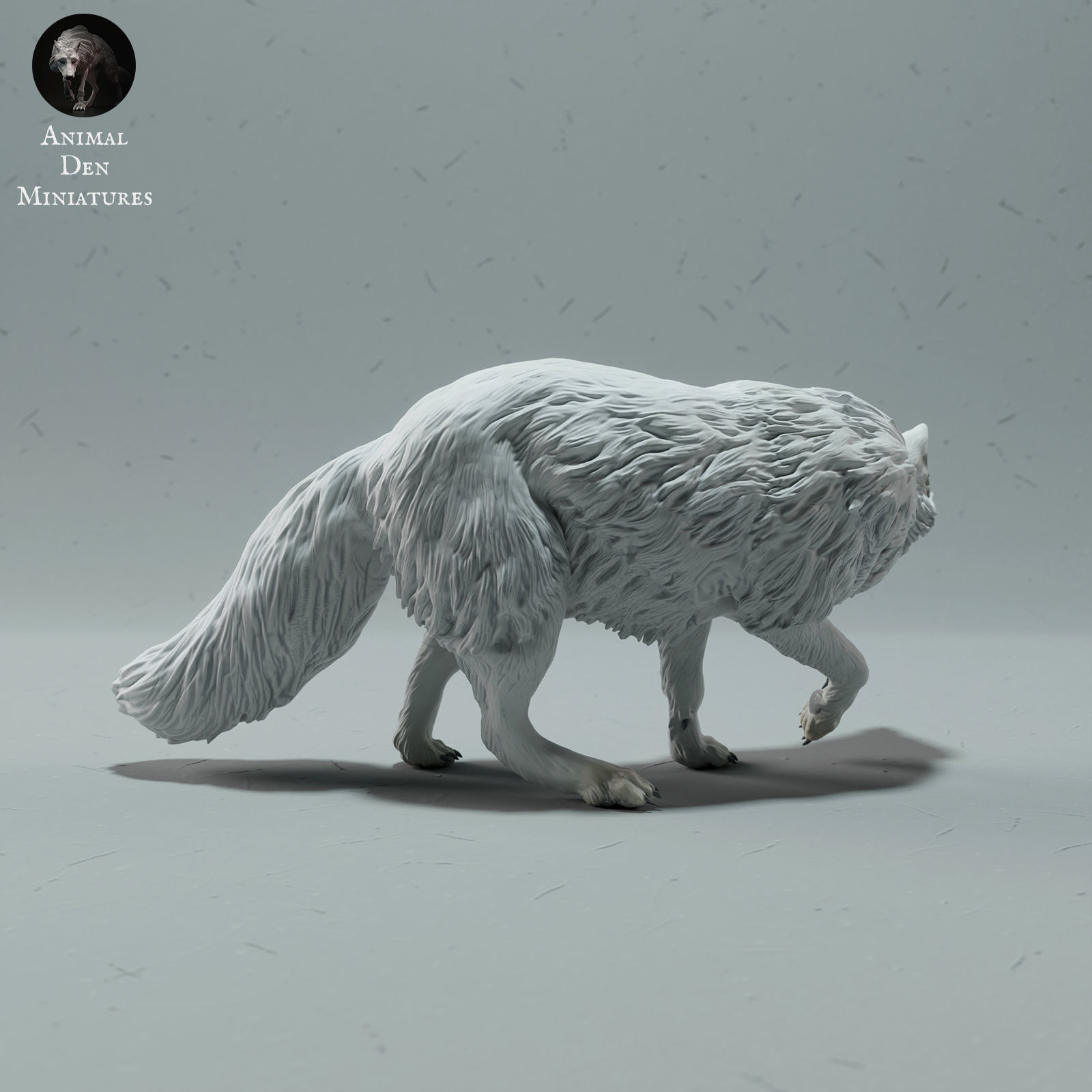 Arctic Fox 3D model 3D printable | CGTrader