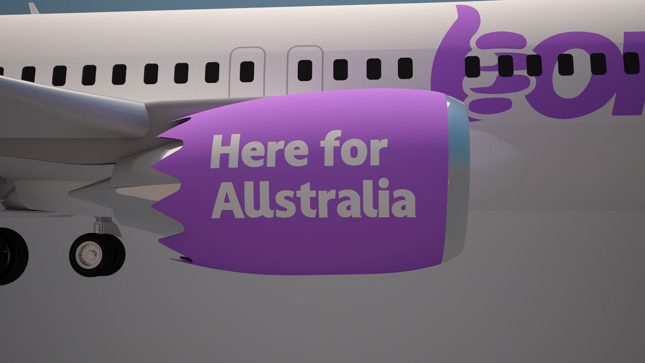 Bonza Air Boeing 737 Max 8 3D model | CGTrader