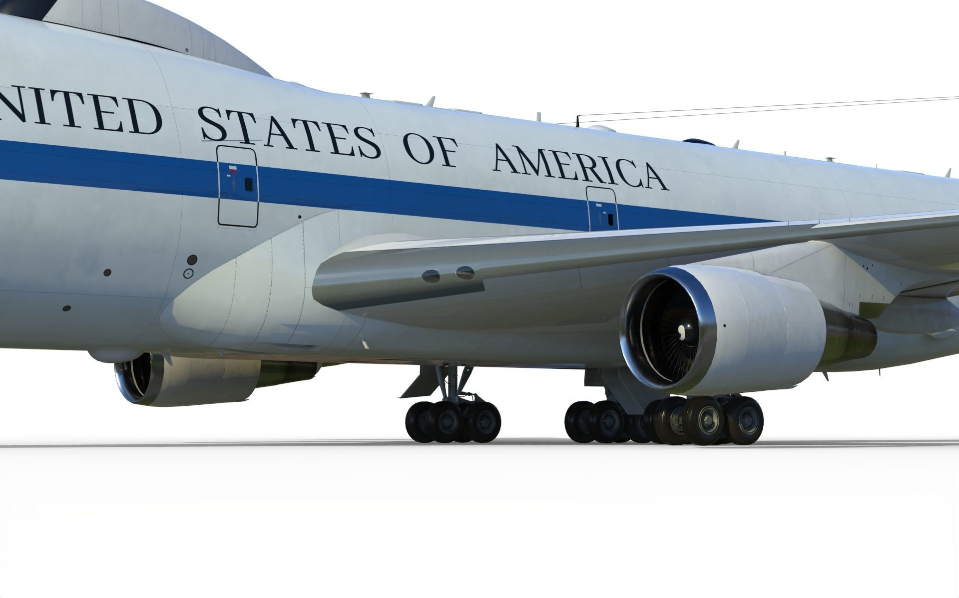 Boeing E-4 Doomsday plane 3D model | CGTrader