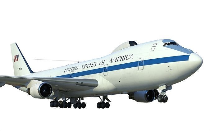 Boeing E-4 Doomsday plane 3D model | CGTrader