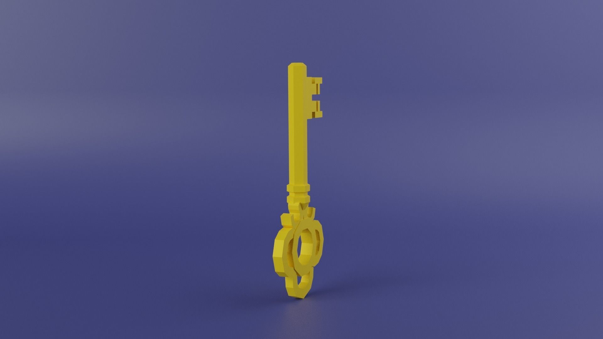 3D model Gold Key VR / AR / low-poly | CGTrader