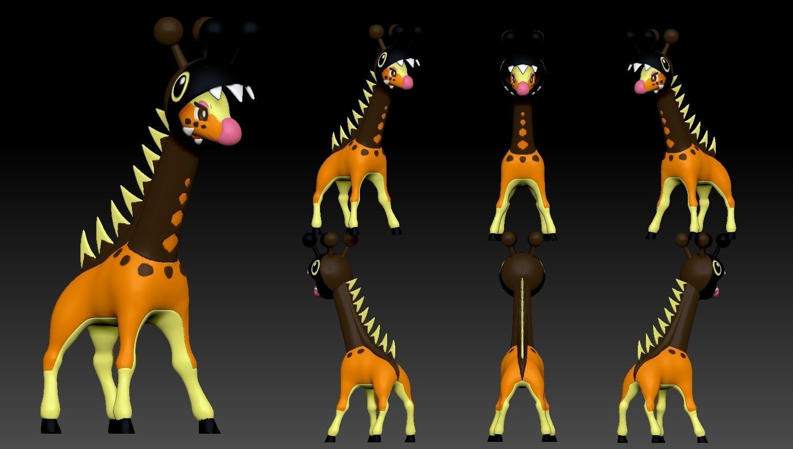 FARIGIRAF POKEMON FANART 3D PRINT MODEL 3D model 3D printable | CGTrader