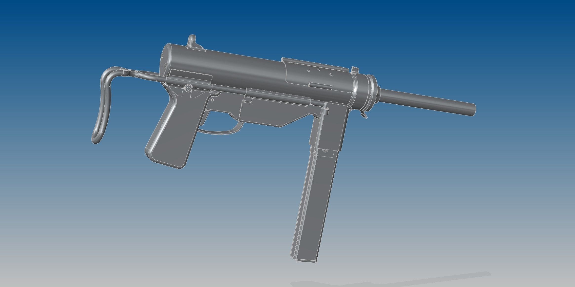M3A1 Grease gun 3D model | CGTrader