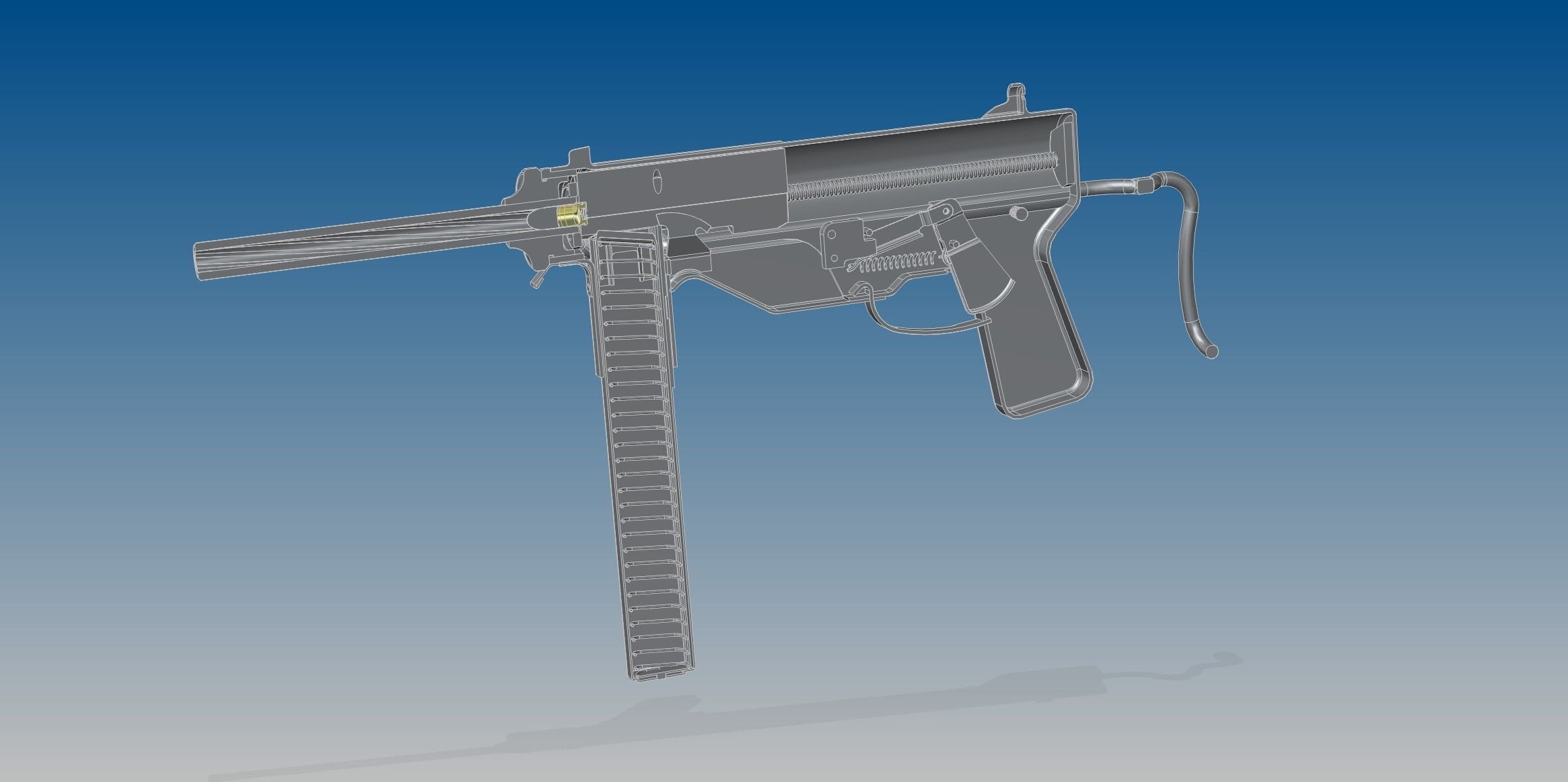 M3A1 Grease gun 3D model | CGTrader