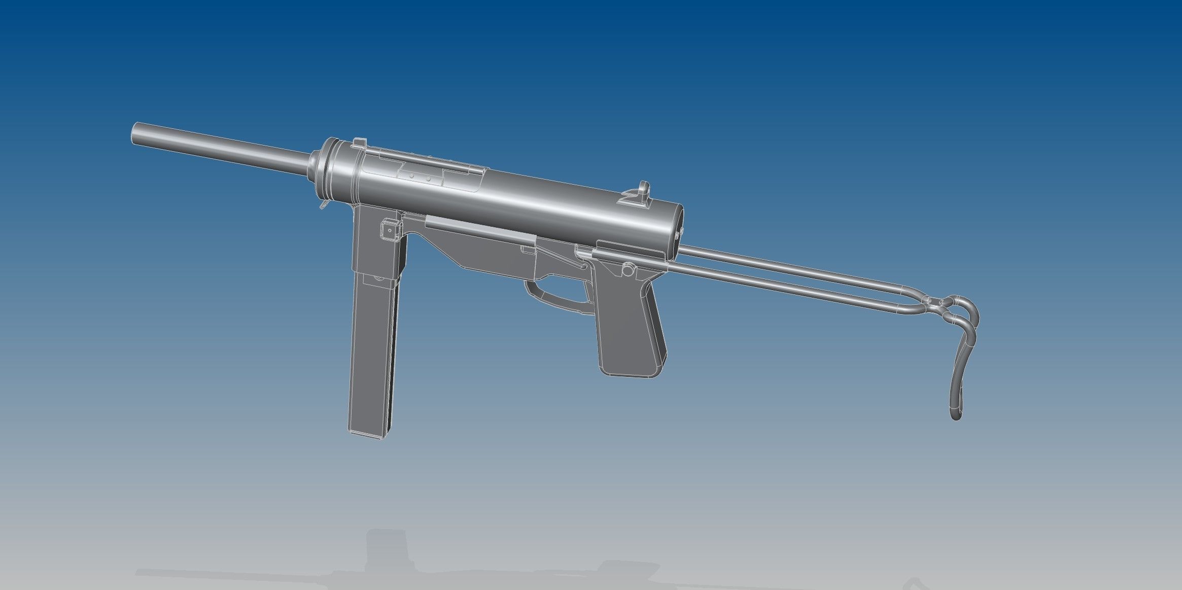 M3A1 Grease gun 3D model | CGTrader