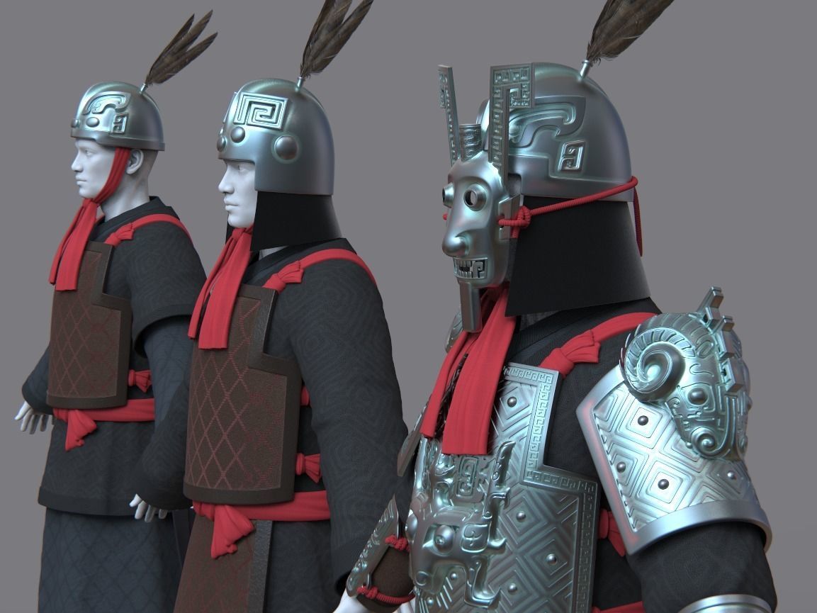 02-Ancient Chinese Armor-Shang Dynasty 3D model | CGTrader