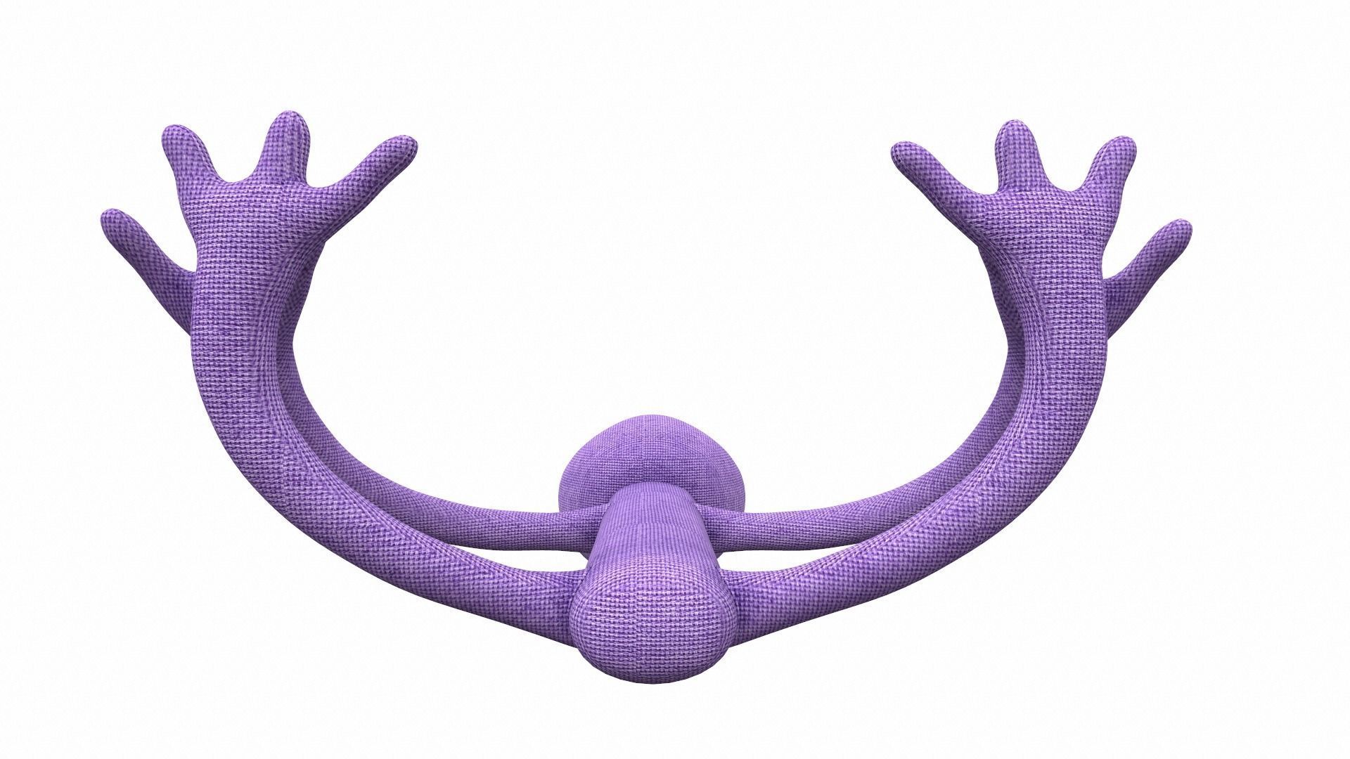 Plush toy monster purple from rainbow friends 3D model | CGTrader