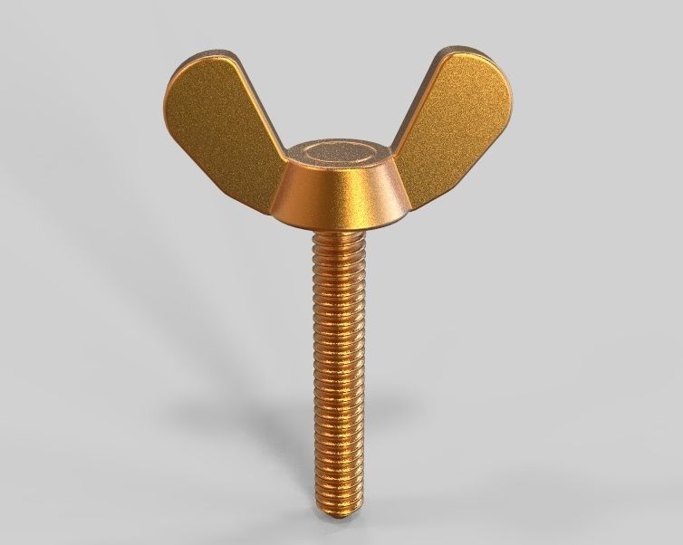 M3 x 20mm Wing Screws 3D model 3D printable | CGTrader