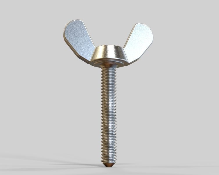 M3 x 20mm Wing Screws 3D model 3D printable | CGTrader
