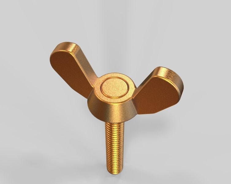 M3 x 20mm Wing Screws 3D model 3D printable | CGTrader