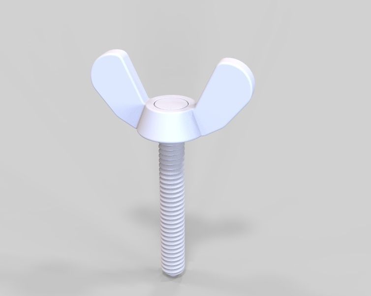M3 x 20mm Wing Screws 3D model 3D printable | CGTrader