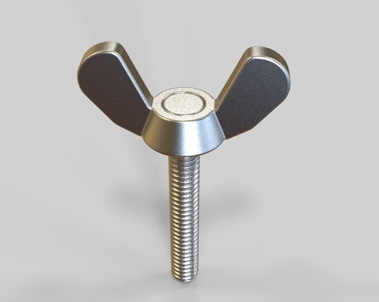 M3 x 20mm Wing Screws 3D model 3D printable | CGTrader