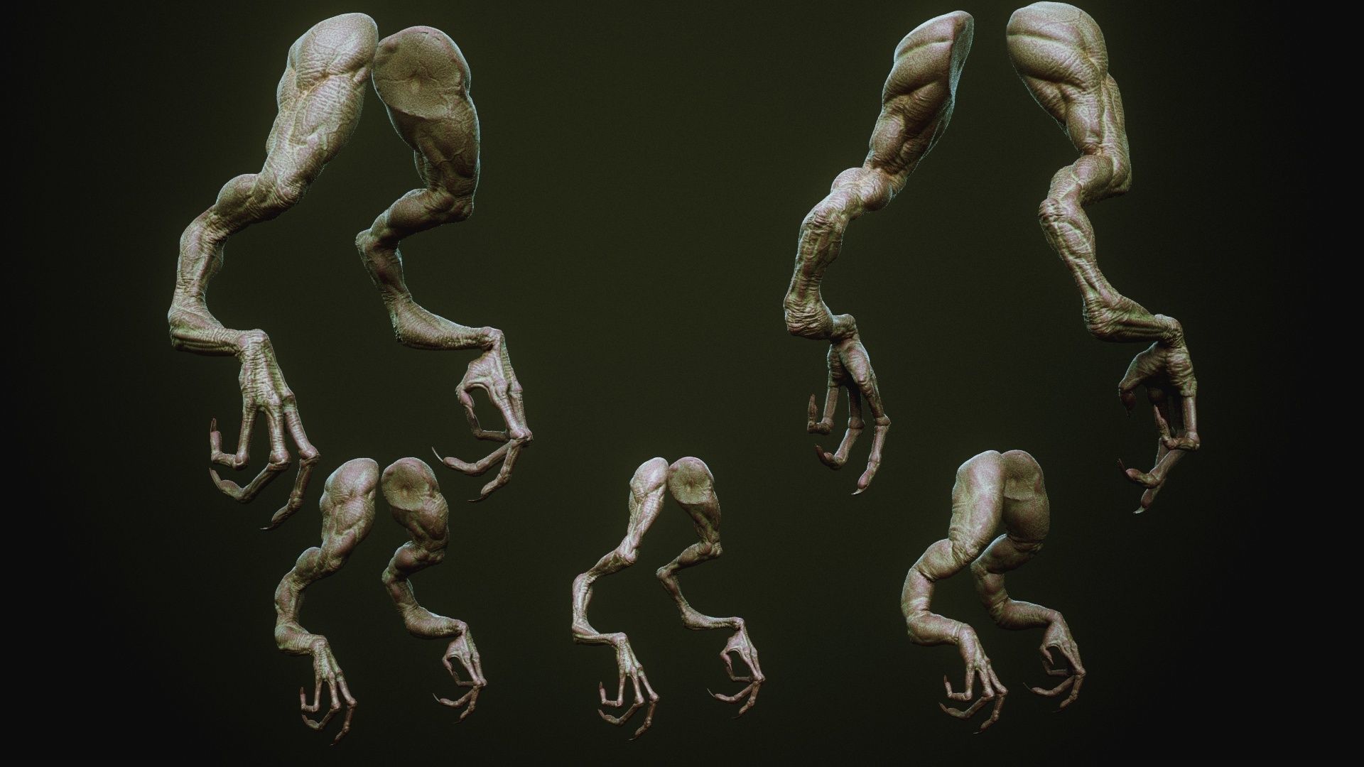 DEMON part three 40 Arms with Blendshapes 3D model | CGTrader