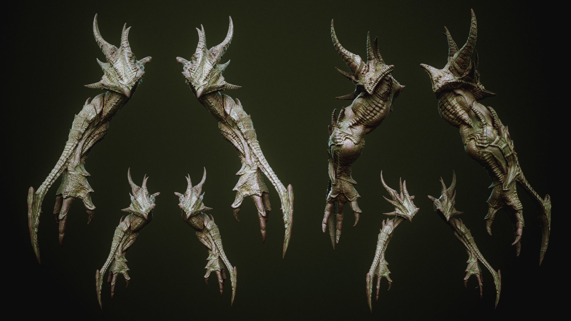 DEMON part three 40 Arms with Blendshapes 3D model | CGTrader