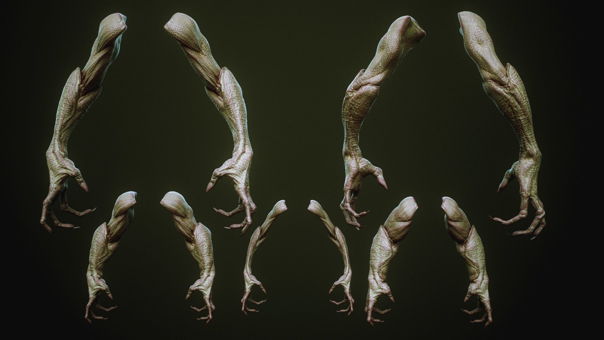 DEMON part three 40 Arms with Blendshapes 3D model | CGTrader