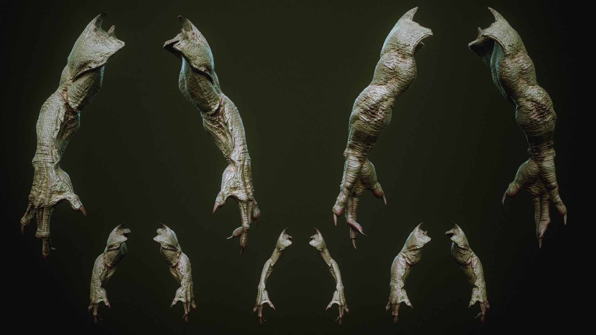 DEMON part three 40 Arms with Blendshapes 3D model | CGTrader