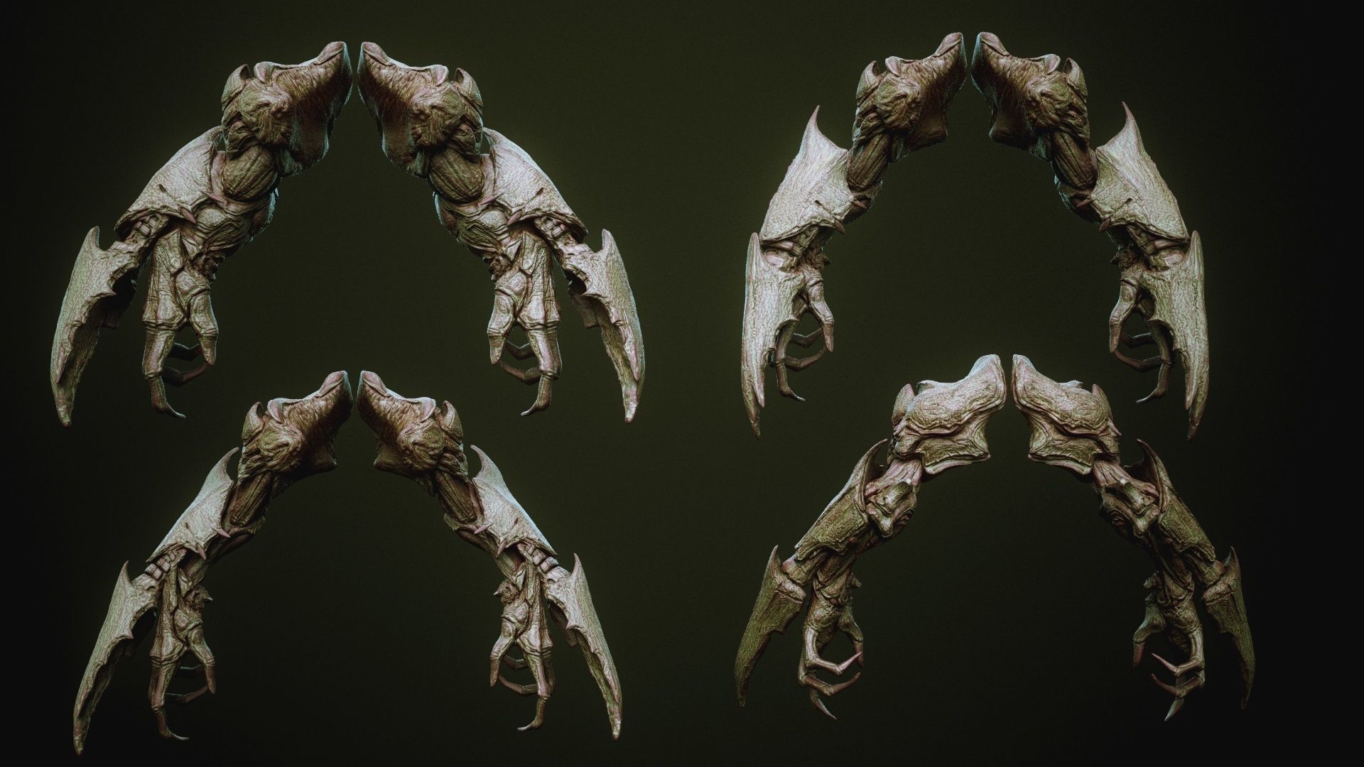 DEMON part three 40 Arms with Blendshapes 3D model | CGTrader