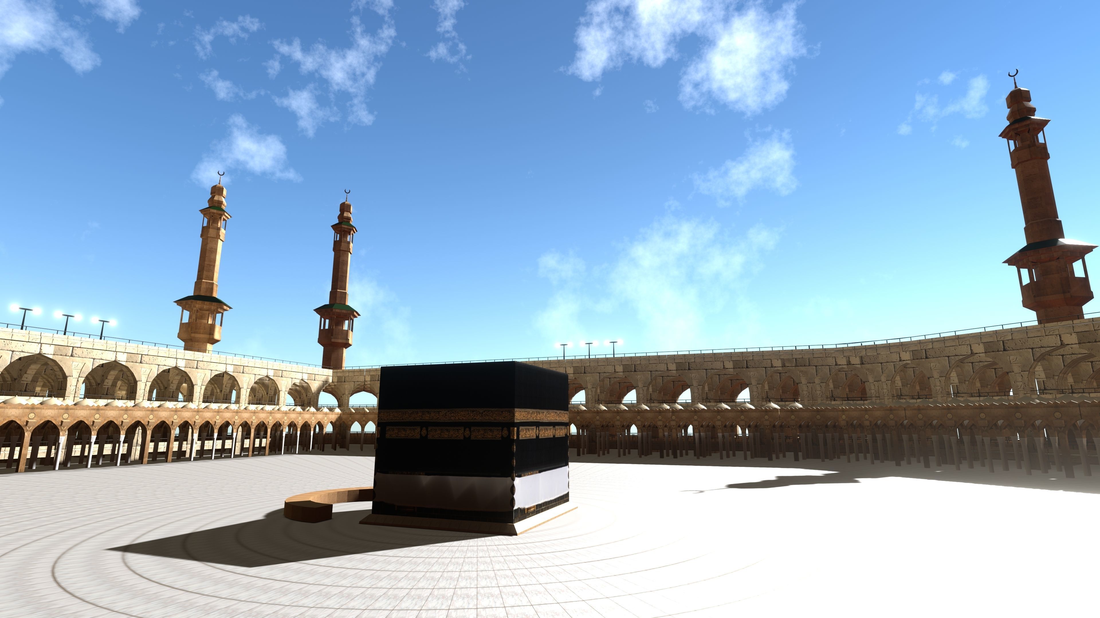 3D model Kaaba and its surroundings VR / AR / low-poly | CGTrader
