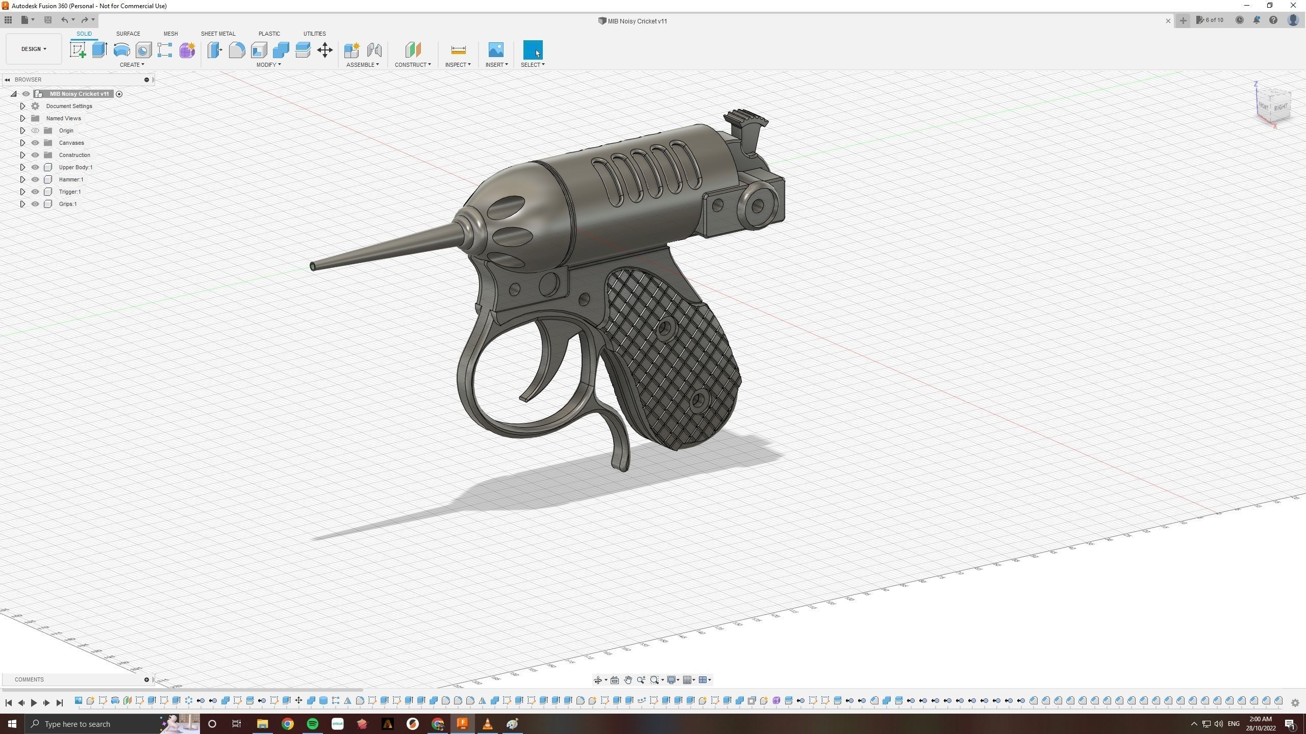 MIB Noisy Cricket 3D model 3D printable | CGTrader