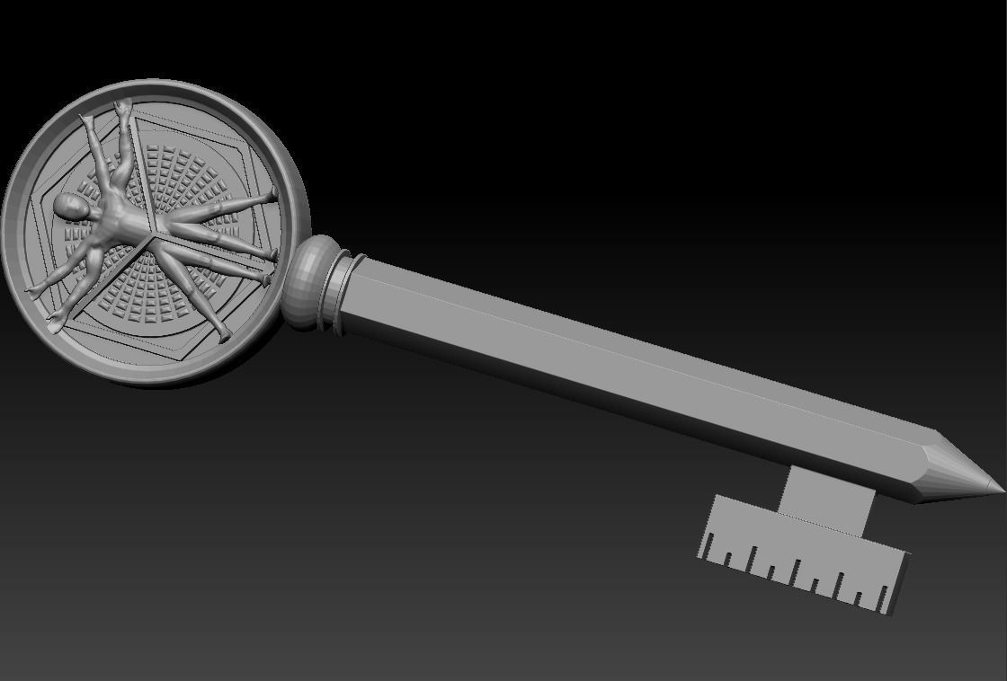Locke and Key Creation Key 3D model 3D printable | CGTrader