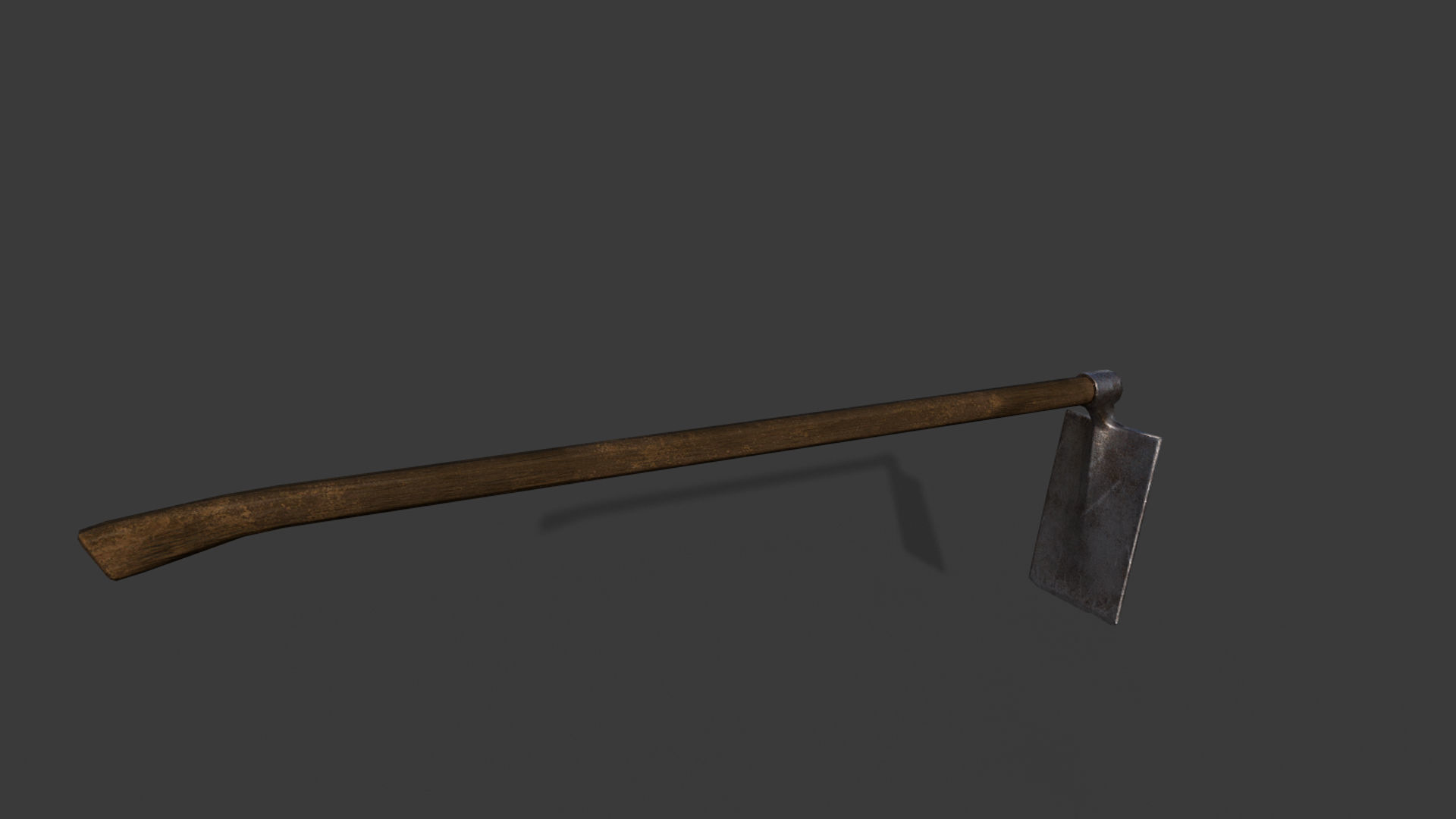 wood hoe 3D model | CGTrader