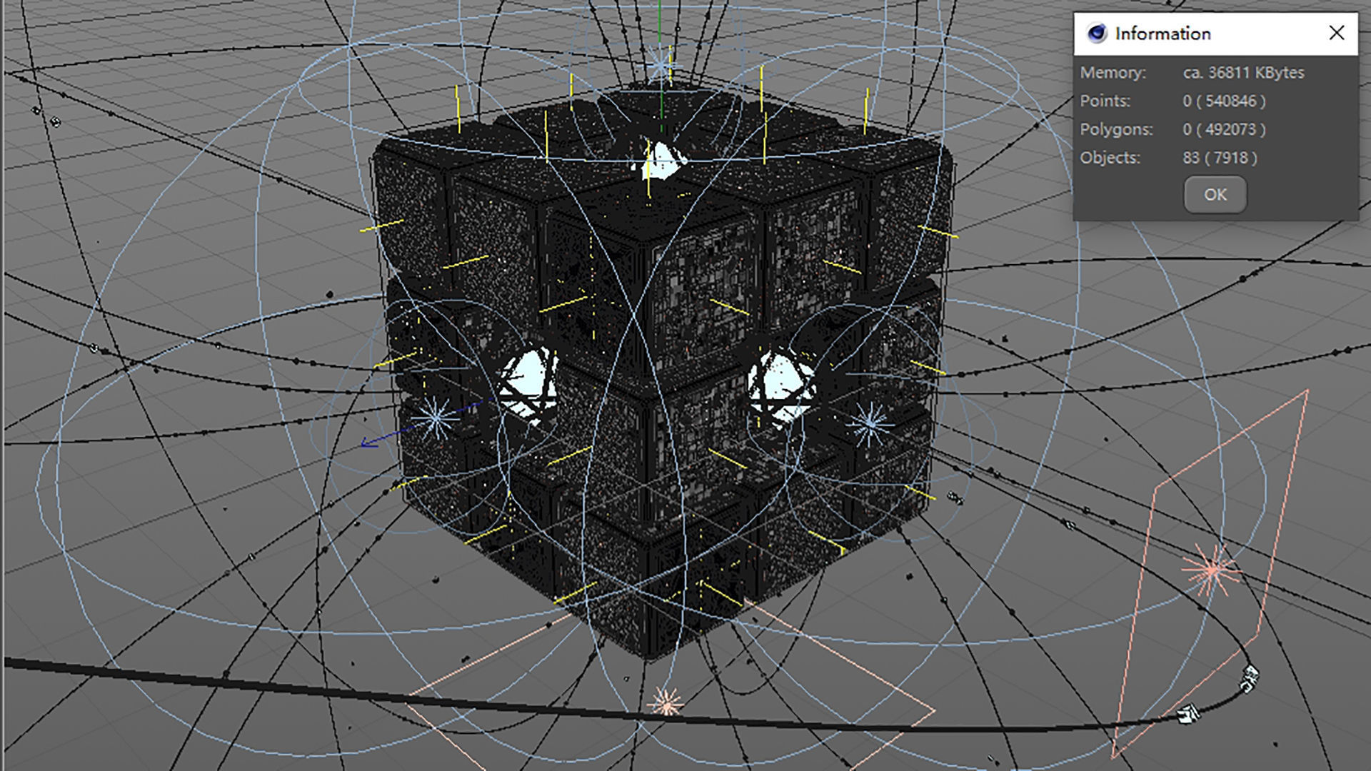 Future technology Cyberpunk Rubiks cube 3D model animated | CGTrader