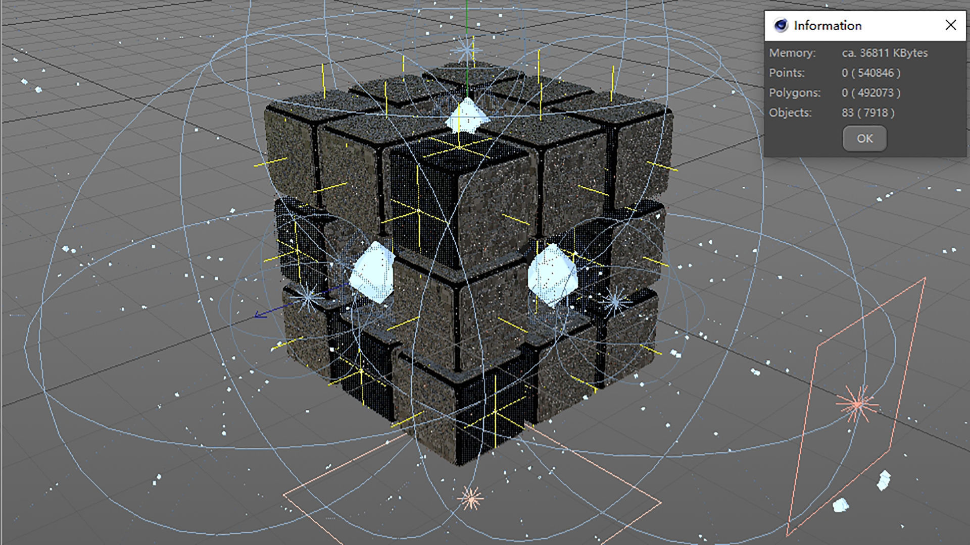 Future technology Cyberpunk Rubiks cube 3D model animated | CGTrader