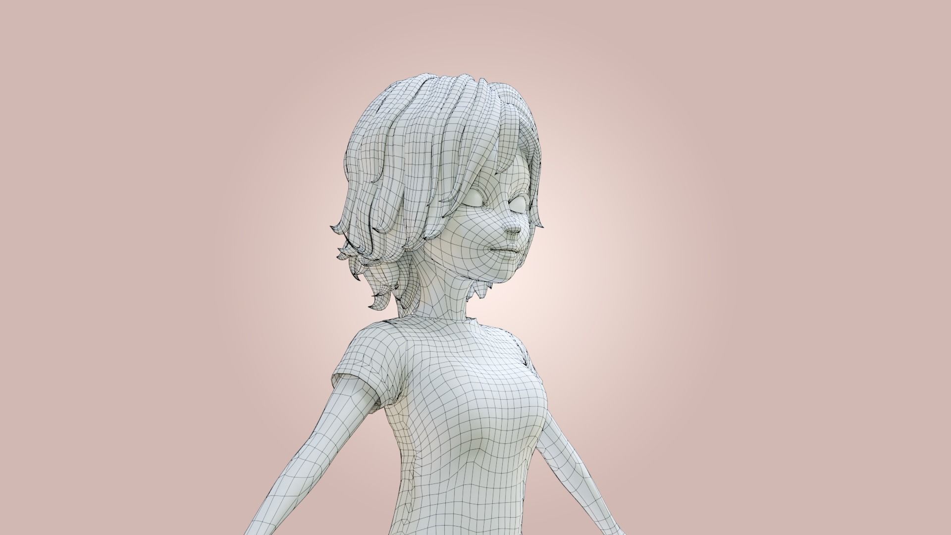 3D model Cartoon Woman Rigged 3D model VR / AR / low-poly | CGTrader