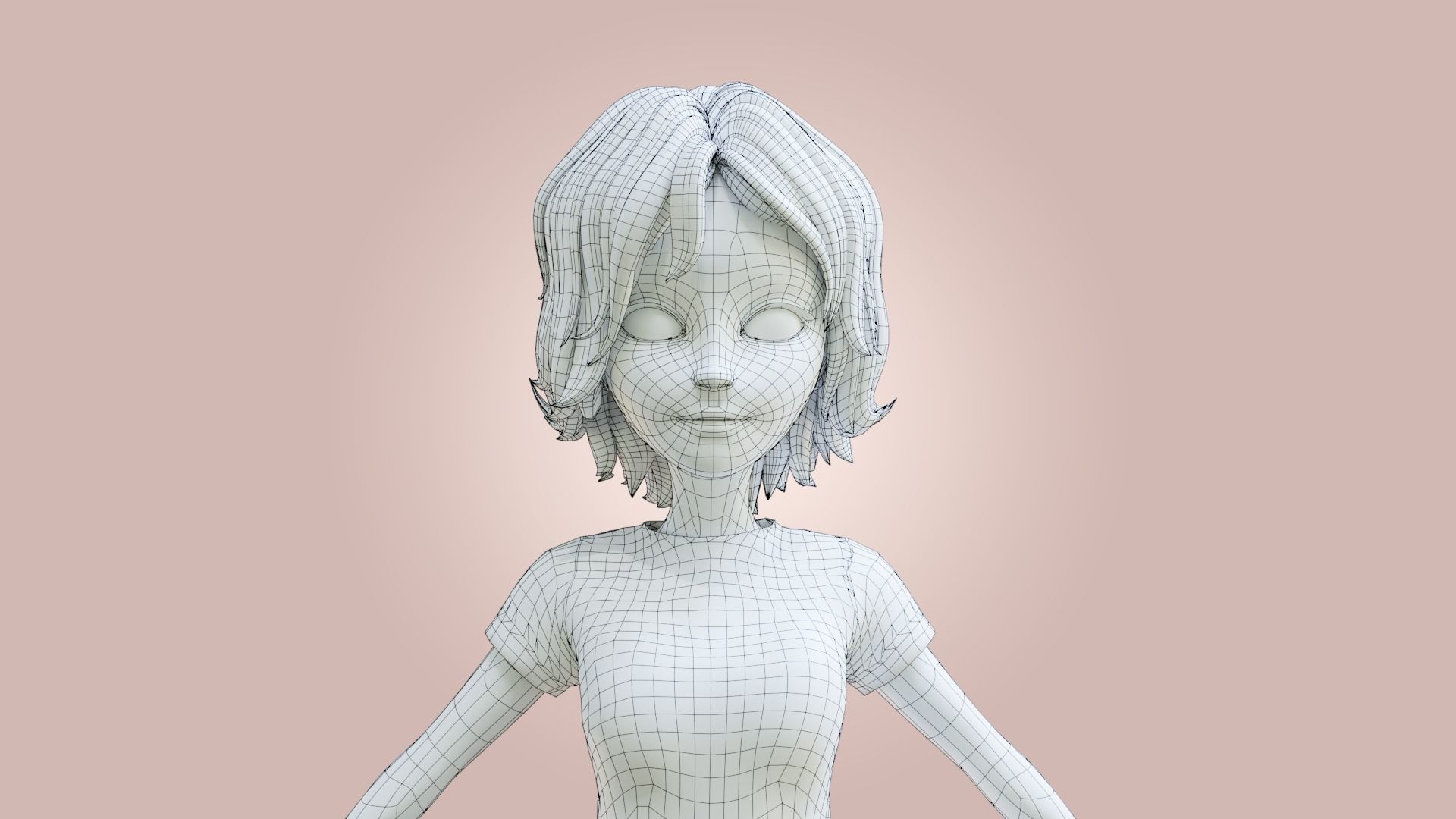 3D model Cartoon Woman Rigged 3D model VR / AR / low-poly | CGTrader