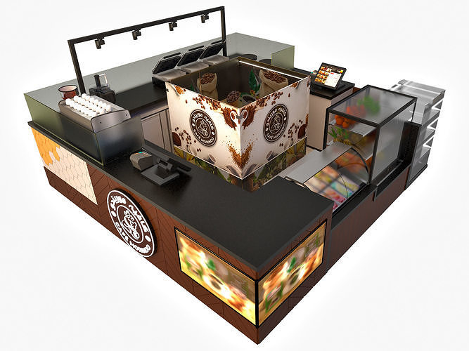 KIOSK CAFE MORINDO 3D model | CGTrader