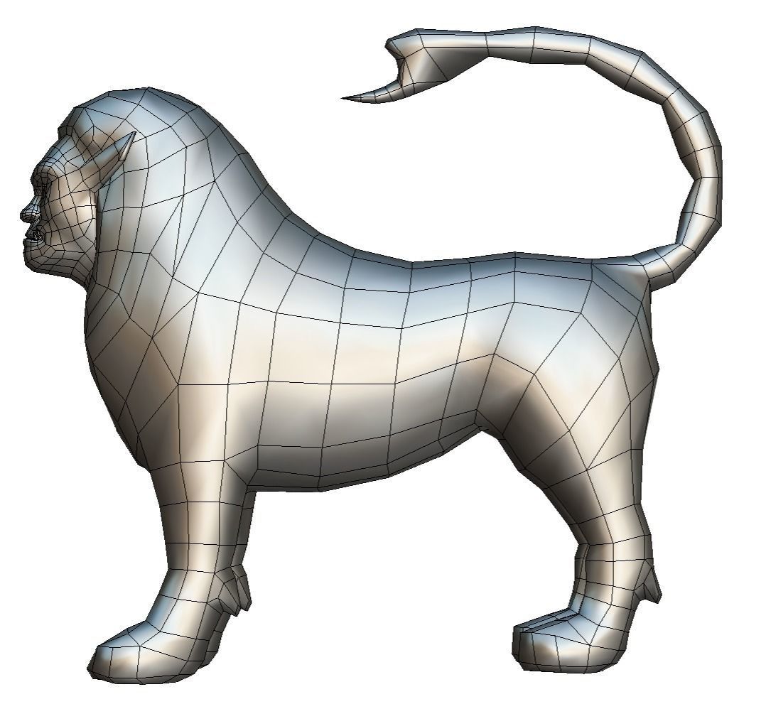 3D model LowPoly Manticore Monster VR / AR / low-poly | CGTrader