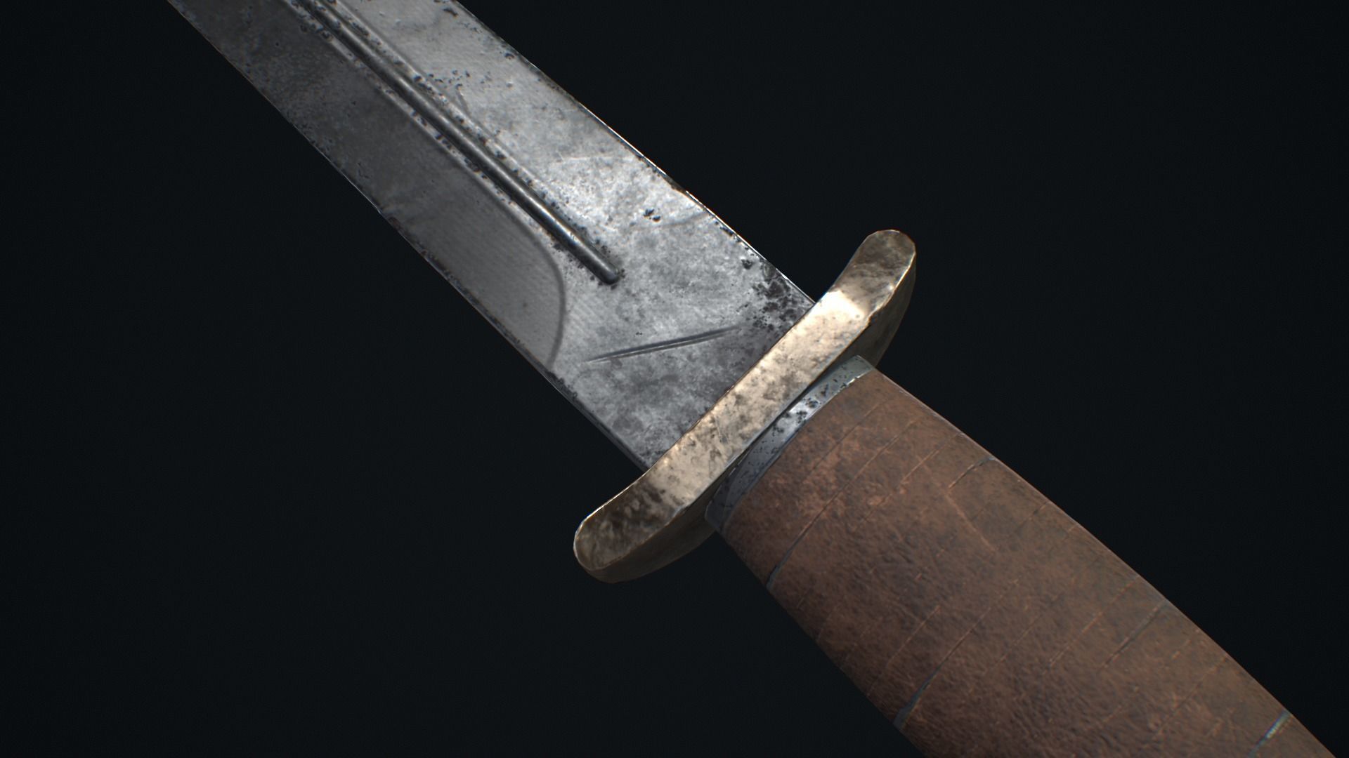 3D model Medieval Weapon Dagger -PBR- Game Ready VR / AR / low-poly | CGTrader