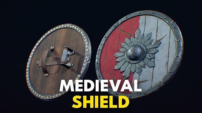 3D model Medieval Weapon Shield -PBR- Game Ready VR / AR / low-poly ...