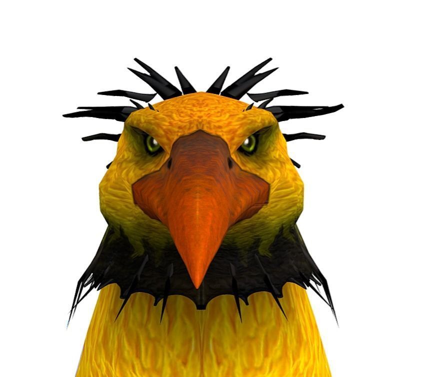 3D model LowPoly the Mythical Bird Predator Roc VR / AR / low-poly ...
