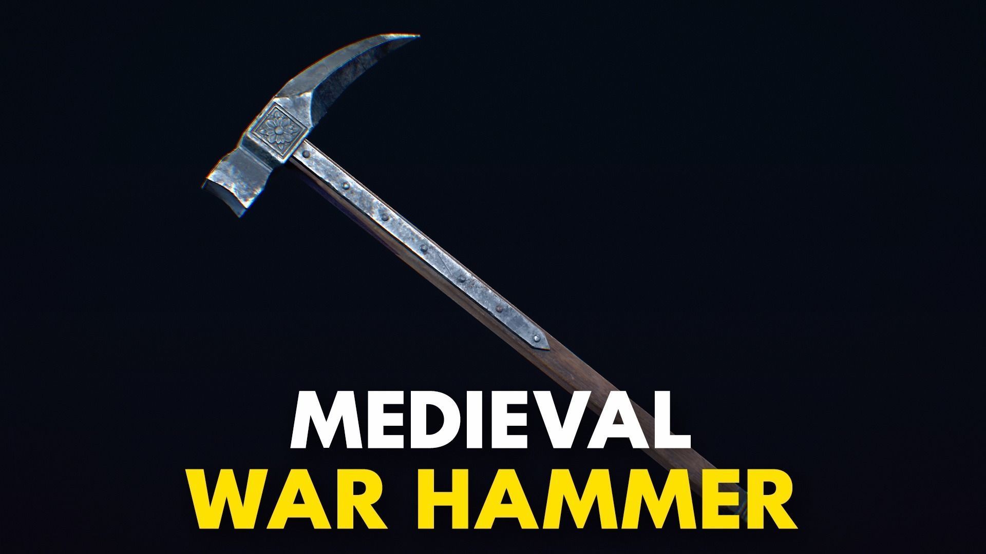 3D model Medieval Weapon War Hammer -PBR- Game Ready VR / AR / low-poly | CGTrader