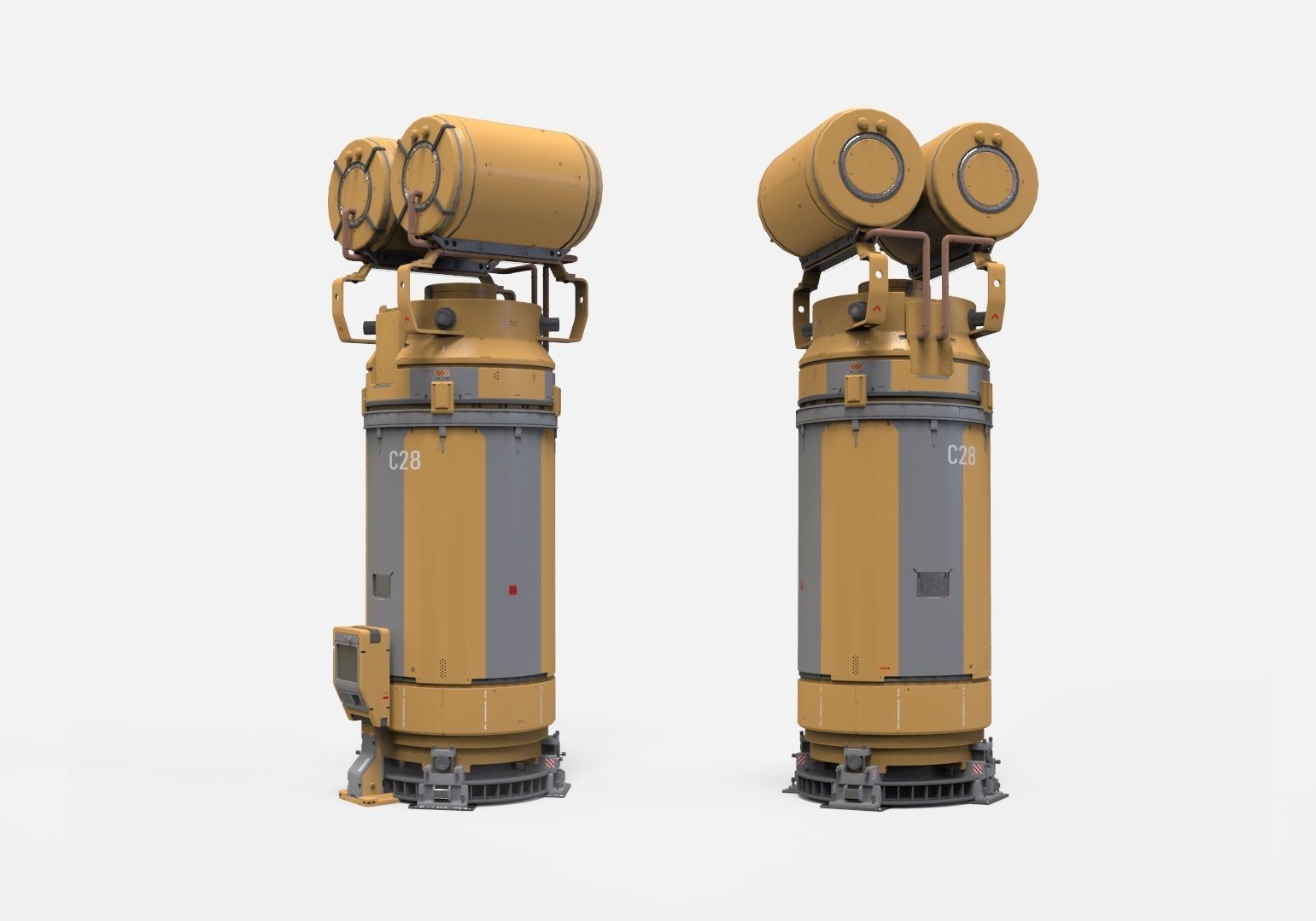 sci fi props 5 3D model | CGTrader