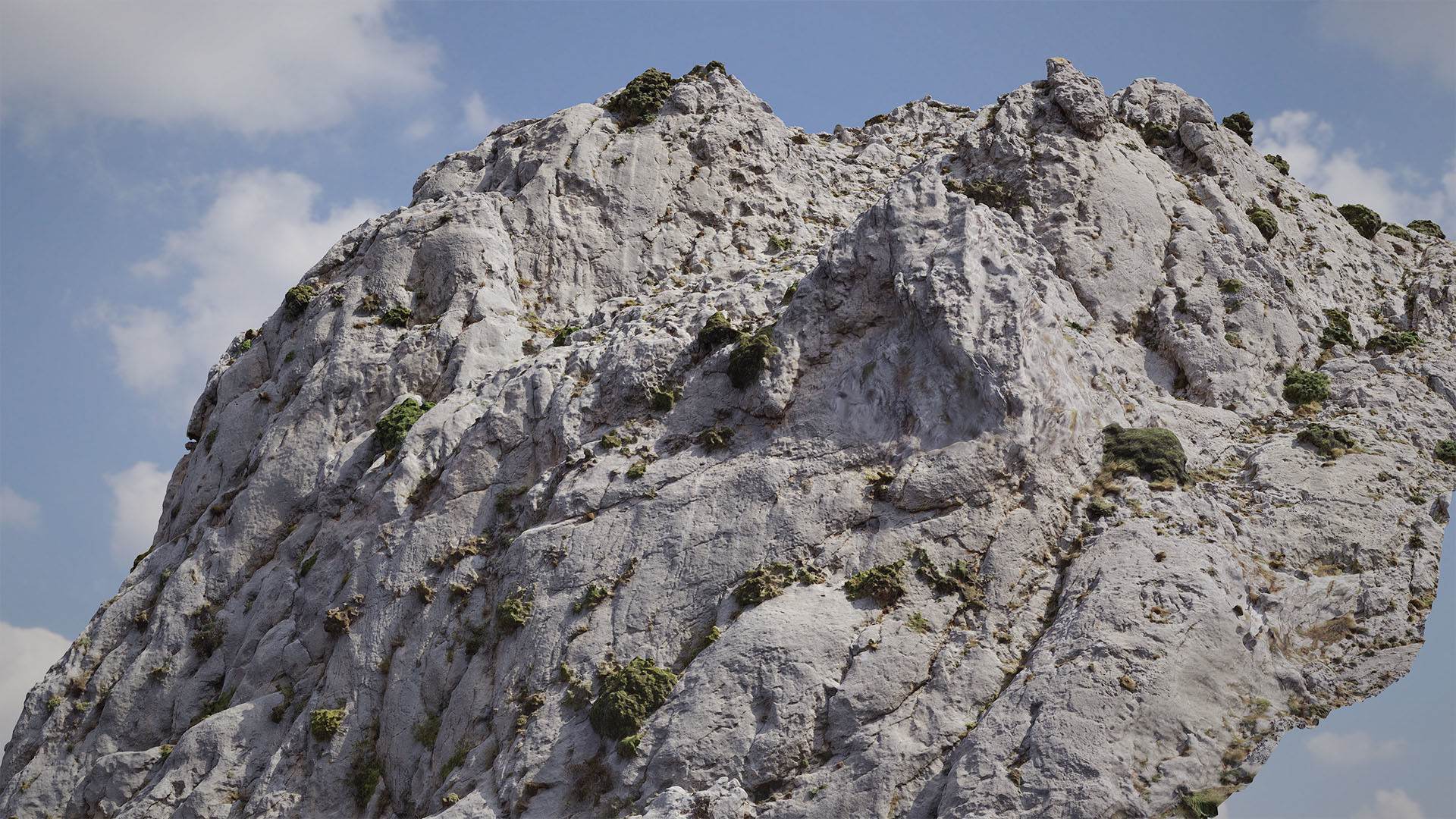 3D model Mountain Cliff Face Slope PBR Scan VR / AR / low-poly | CGTrader