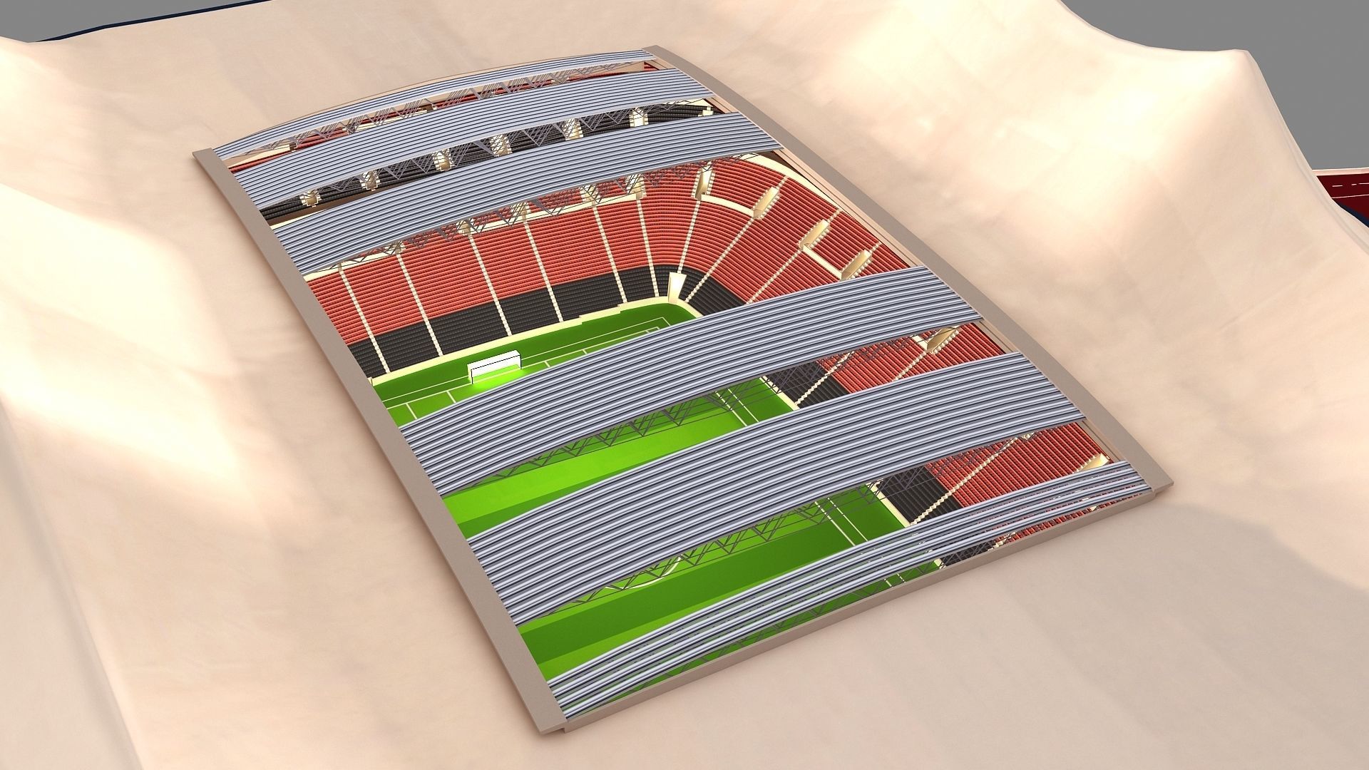 Al Bayt Stadium Qatar- Fifa World Cup 2022 Stadium 3D model 3D model ...