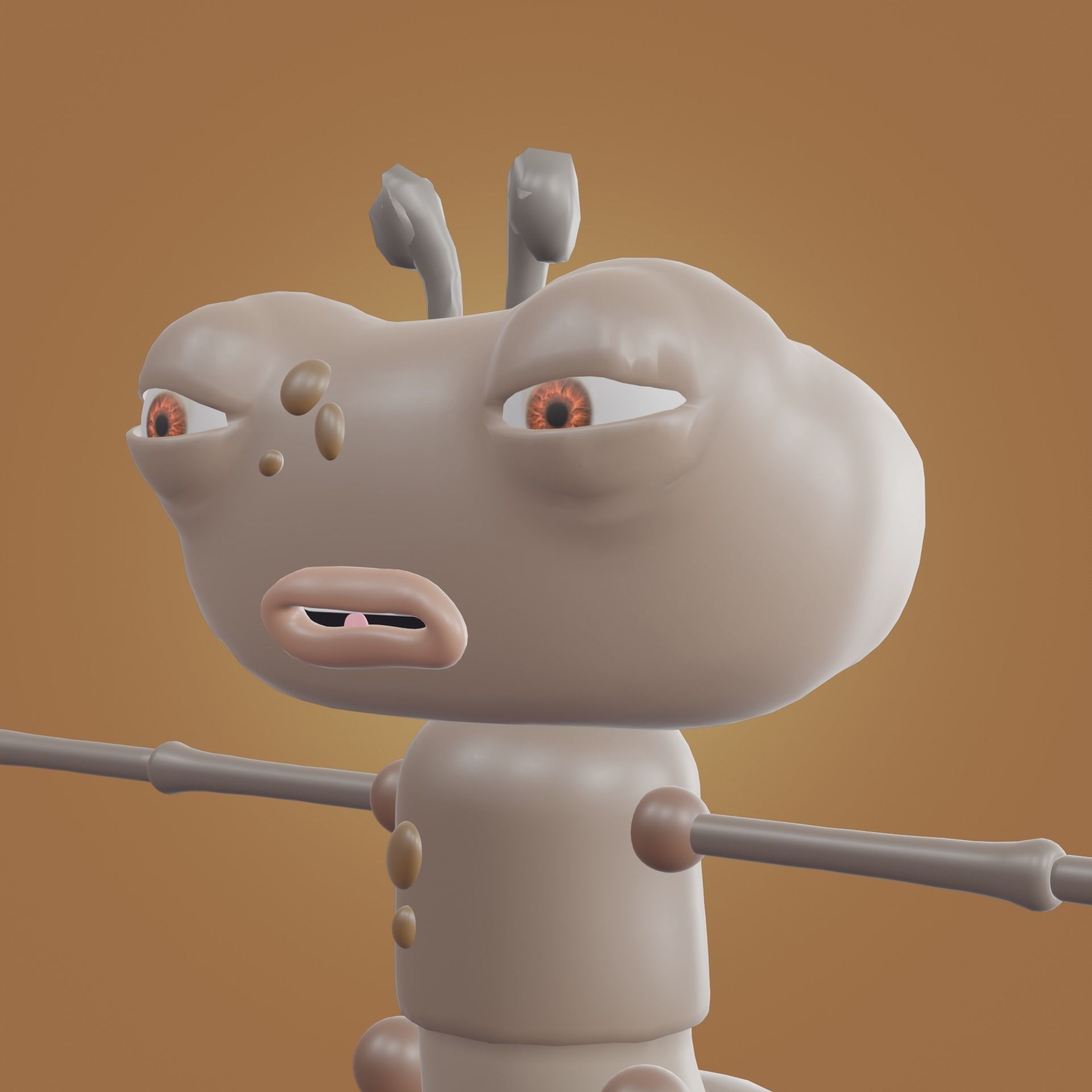 3D model Animated Character Marcus of the Ant World VR / AR / low-poly ...
