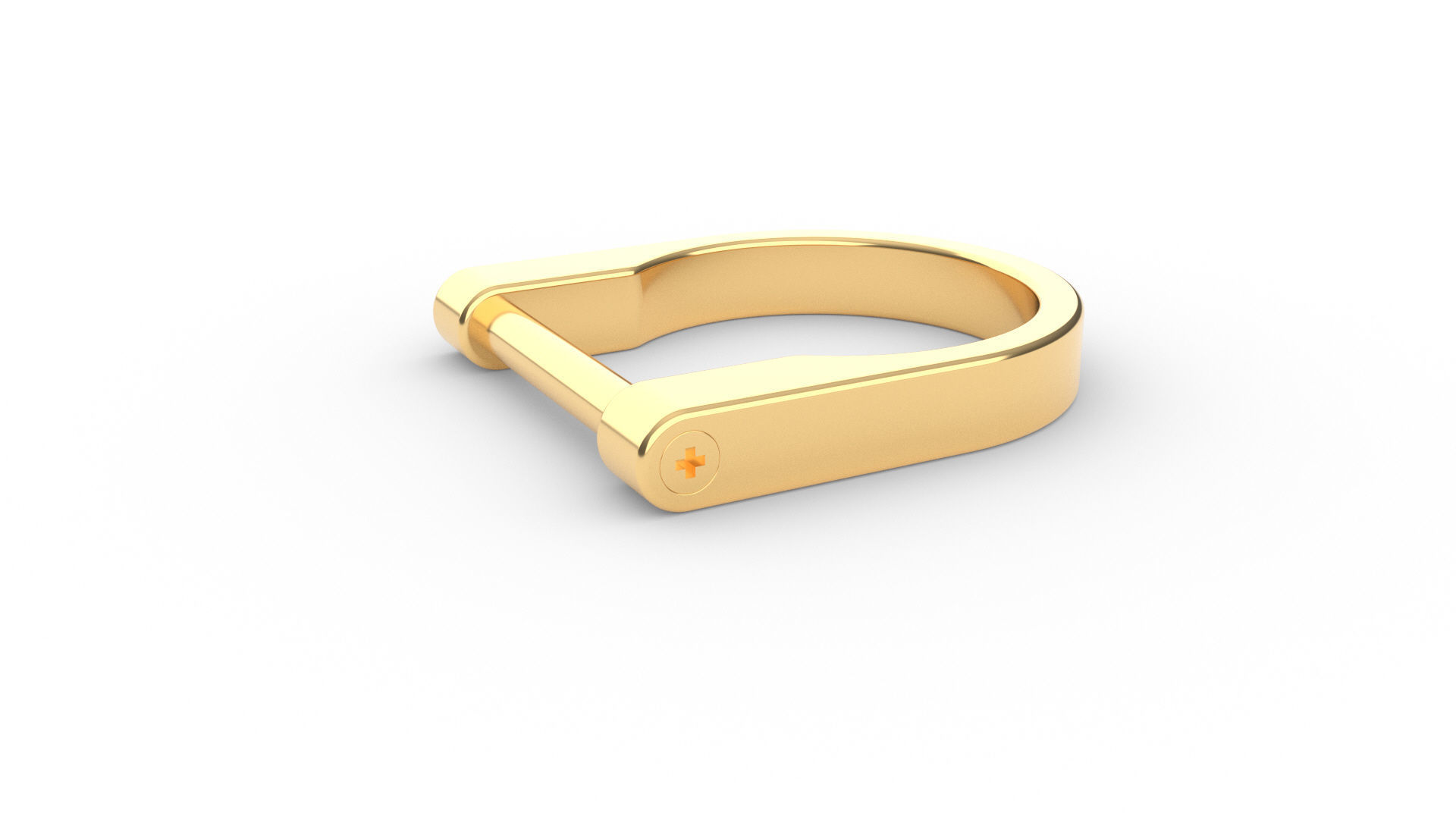 Screw D Ring 3D model 3D printable | CGTrader