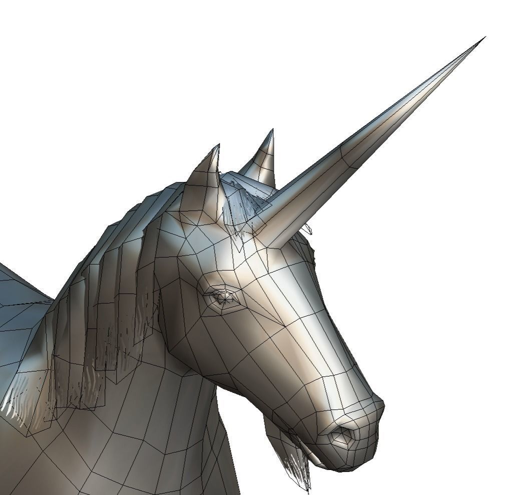 3D model LowPoly the Mythical Creature Unicorn VR / AR / low-poly ...