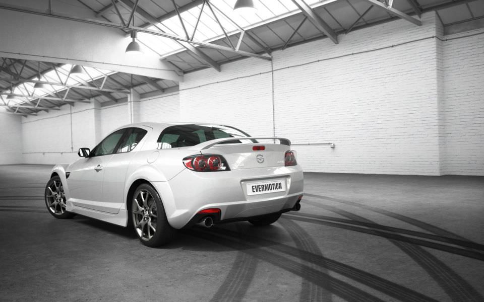 White Mazda Rx 8 3D model | CGTrader
