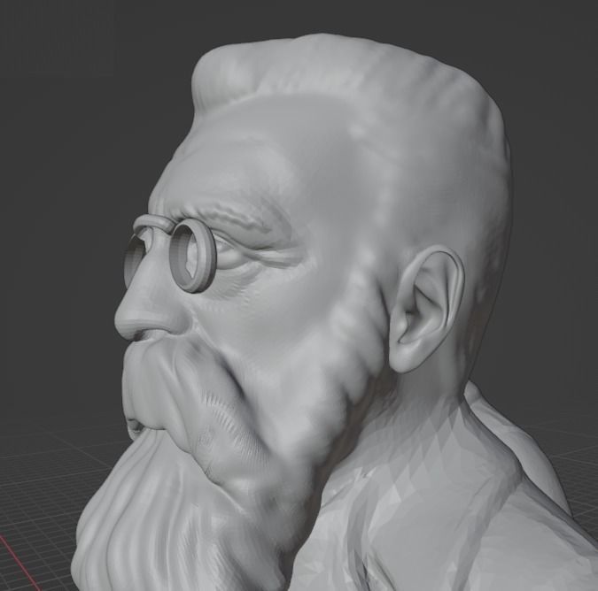 Auguste Rodin 3D model 3D printable | CGTrader