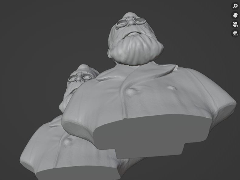 Auguste Rodin 3D model 3D printable | CGTrader