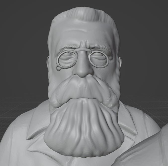 Auguste Rodin 3D model 3D printable | CGTrader