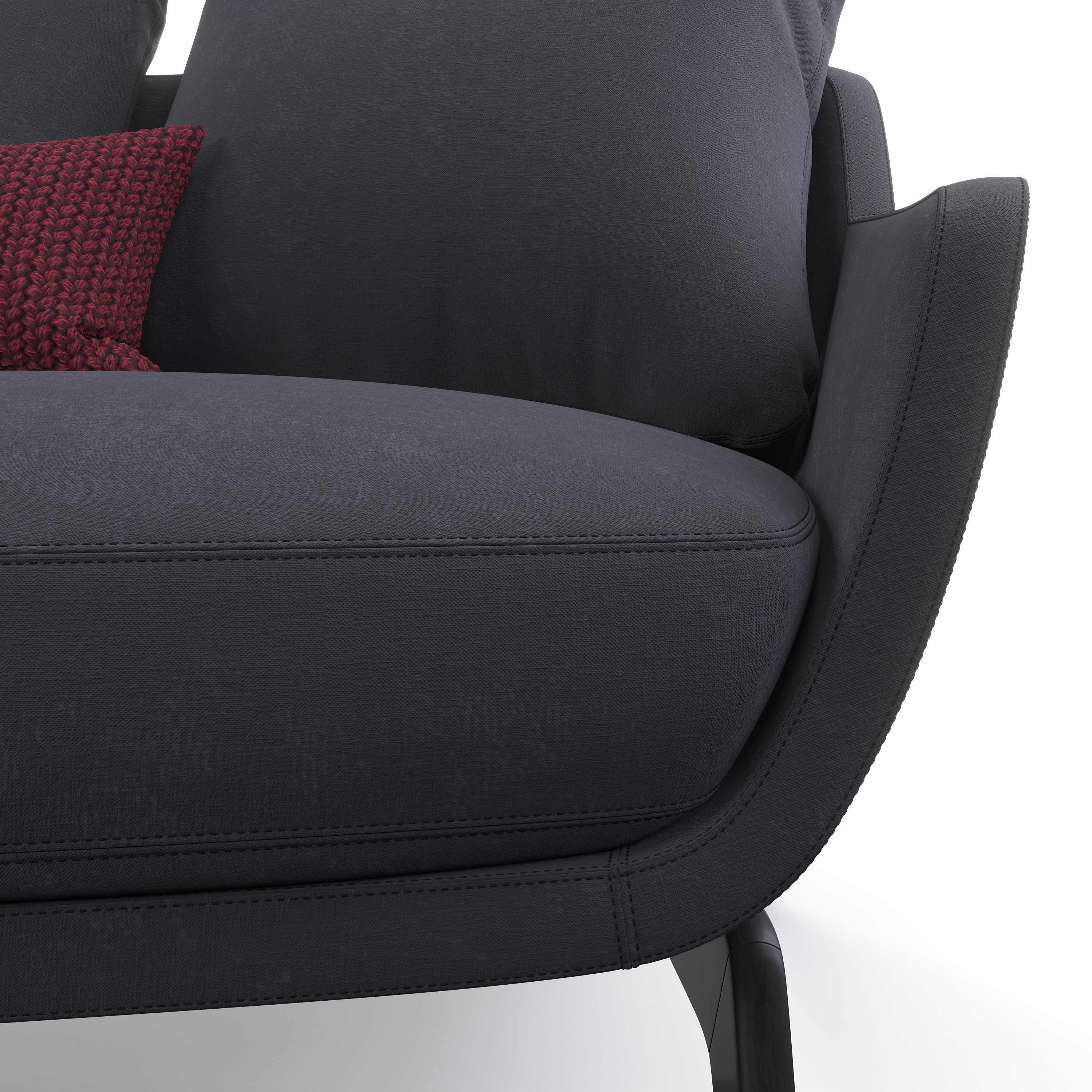 Minotti BELT Sofa 3D model | CGTrader