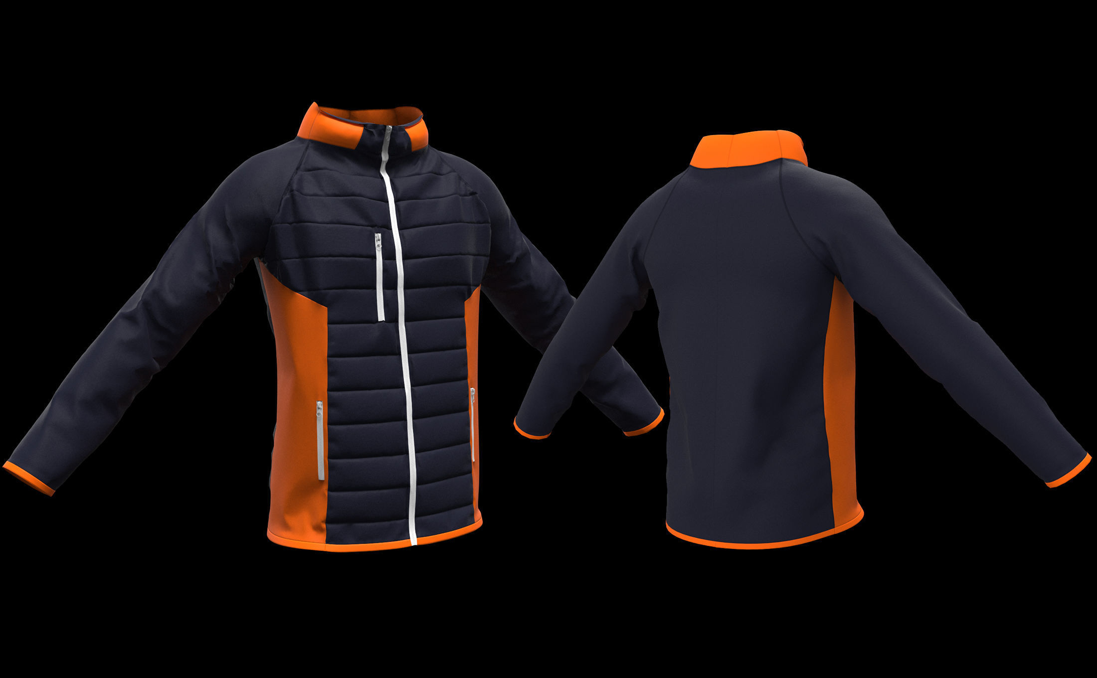 5 mens Jacket Hoodie Marvelous CLO Project file 3D model | CGTrader
